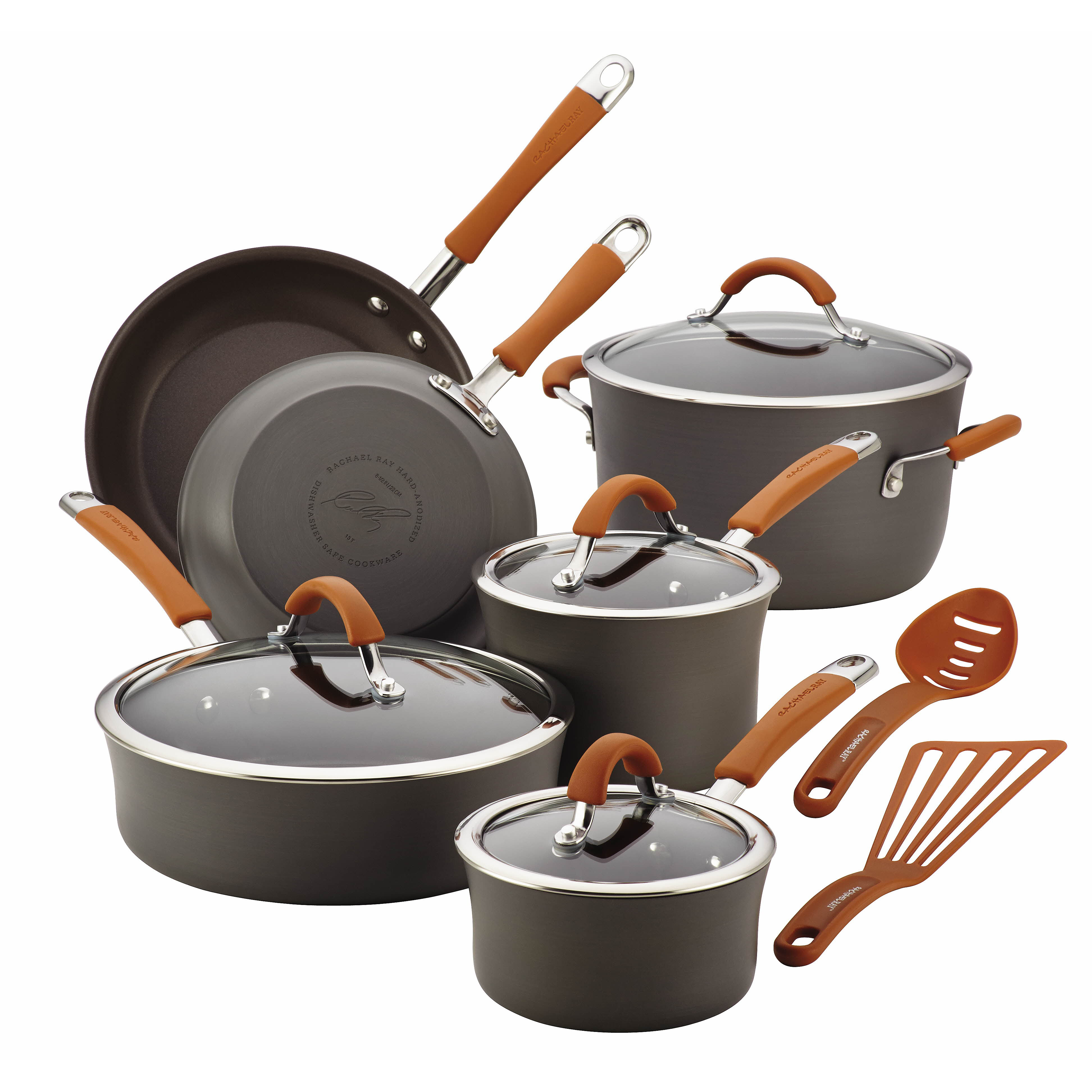 Rachael Ray Cucina Hard Anodized Nonstick 12 Piece Cookware Set